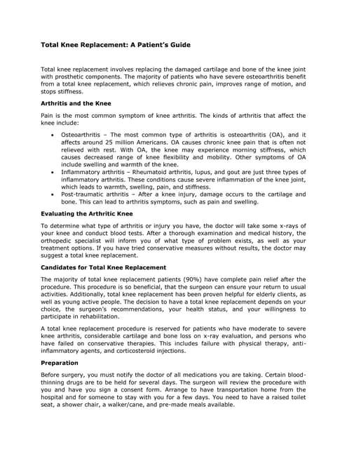 Role of physiotherapy in Total Knee Replacement.pptx