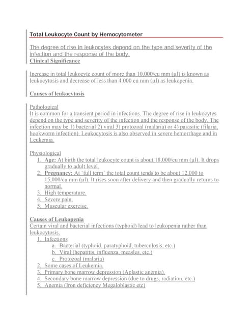 Differential cell count | PDF
