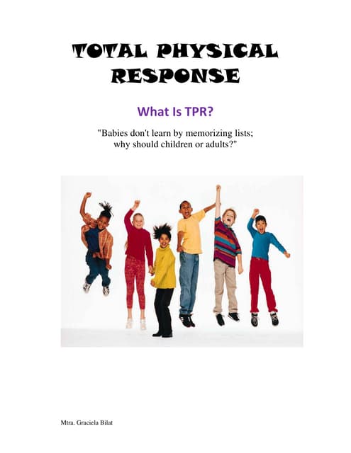 Total Physical Response TPR Method total-physical-response-tpr-method