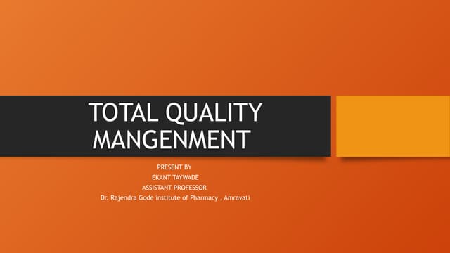 Quality Management - build it in upfront!.pptx