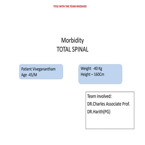 Total spinal | PPTX