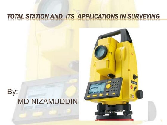 TOTAL STATION: THEORY, USES AND APPLICATIONS. | PDF | Geography | Science