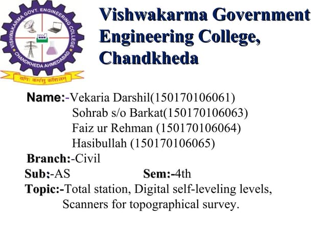 Total Station surveying | PPTX