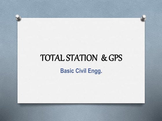 TOTAL STATION: THEORY, USES AND APPLICATIONS. | PDF | Geography | Science