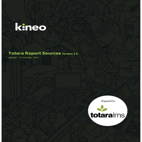 Totara 2.9 Report Sources | DOCX
