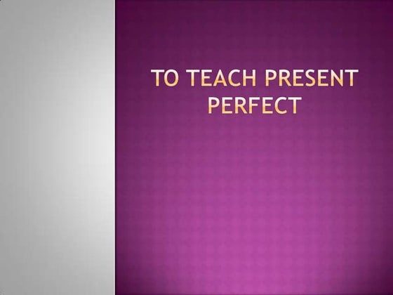 Present perfect vs past simple | PPTX
