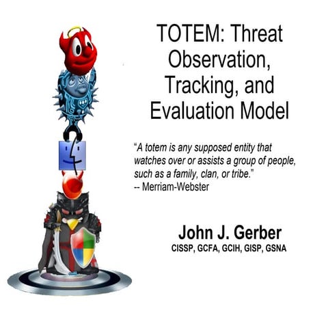 TOTEM: Threat Observation, Tracking, and Evaluation Model | PPT
