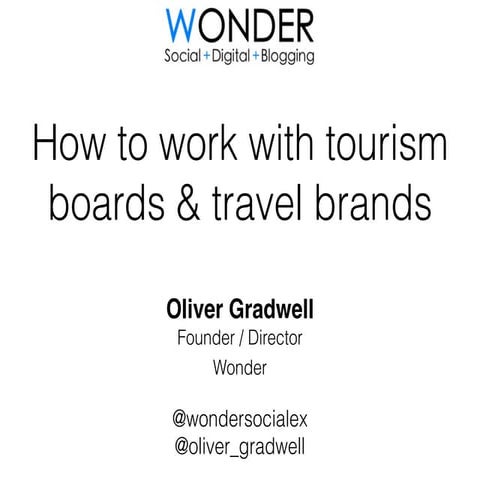 How to work with tourism boards & travel brands | PDF