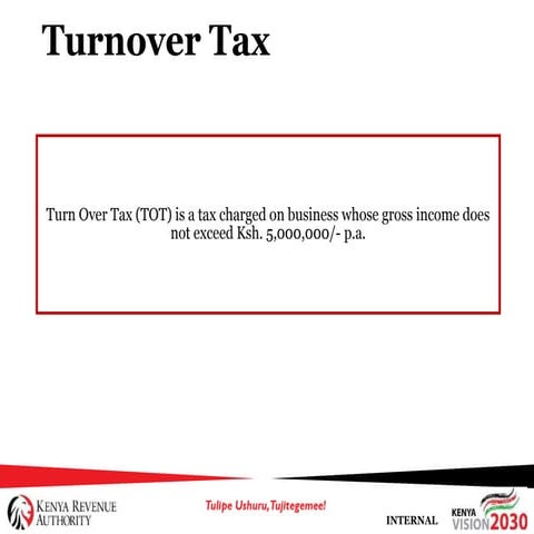 Re-introduction of Turnover Tax | PPTX