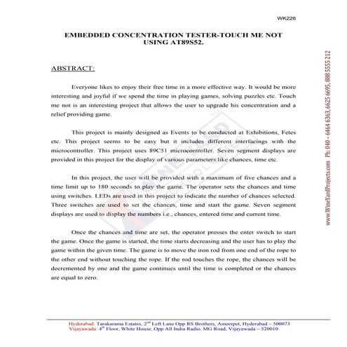 Touch me-not 2 | PDF