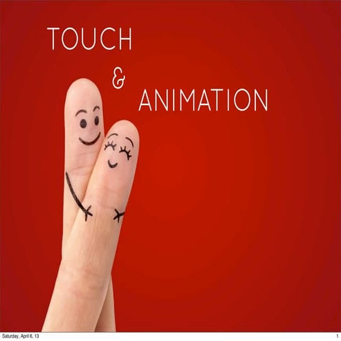 iOS Combining Touch and Animation | PDF