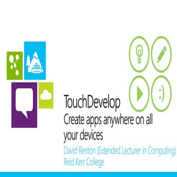 Touch develop intro | PDF