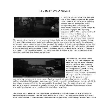 Touch of evil analysis | DOCX