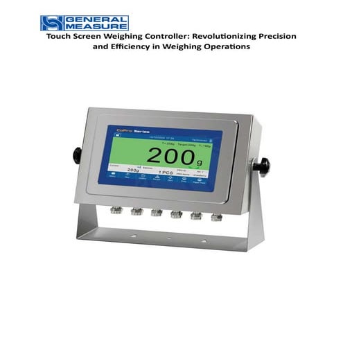 Touch Screen Weighing Controller - General Measure | PDF
