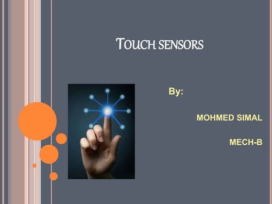 Touch screen technology | PPT
