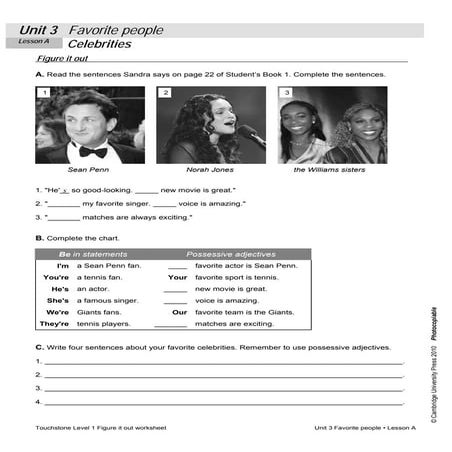 Touchstone 1-beginning-unit3-lesson-a-b-c-worksheet | PDF