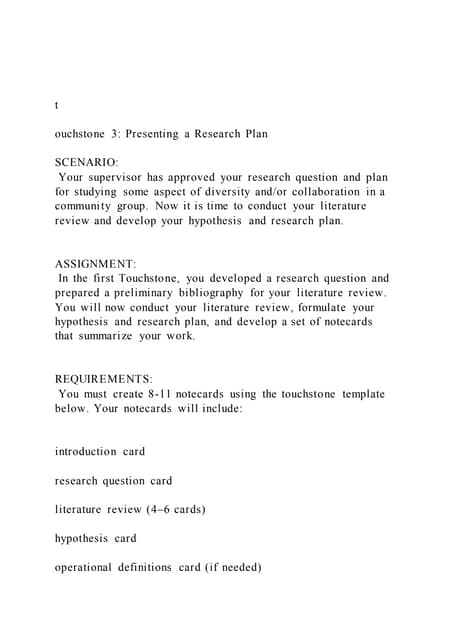 Touchstone presenting a research plan Introduction to Sociology.pdf