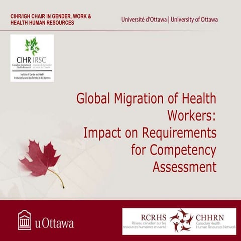 Global Migration of Health Workers: Impact on Requirements for ...