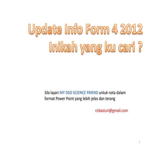 Nota tambahan terakhir Form 4 | PPTX