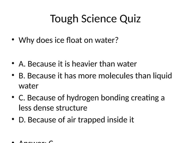 science quiz bee questions.doc FOR ELEMENTARY SCIENCE | DOC