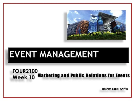 Event roadshow planning | PPT