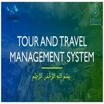 TOUR AND TRAVEL MANAGEMENT SYSTEM AGENCY | PPTX