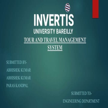 TOUR_AND_TRAVEL_MANAGEMENT_SYSTEM[1]_ppt | PPTX