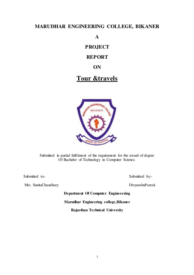 Tour And Travel Project Report Front Page tour-and-travel-project-report-front-page