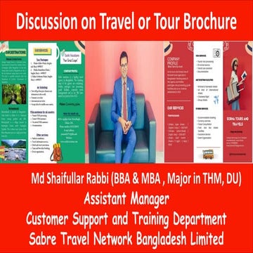 Define Tour Brochure // Types// How to Prepare | PDF