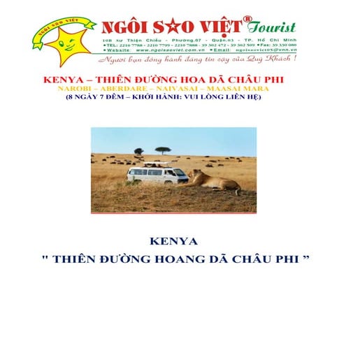TOUR KENYA - CHÂU PHI | PDF
