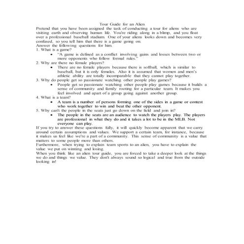 Tour guide for an alien | DOCX