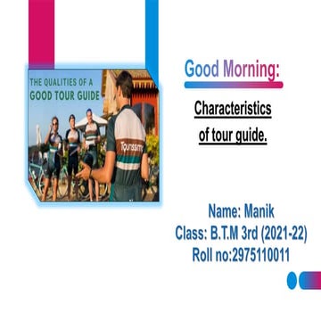 TOUR GUIDE | PPT