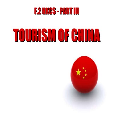 Tourism china | PPT