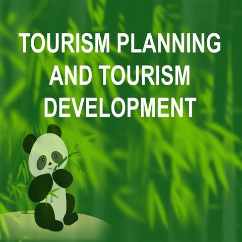 Tourism Planning and Tourism Development | PPT
