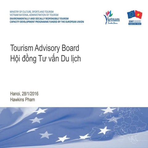 Tourism advisory board hội đồng tư vấn du lịch | PPTX