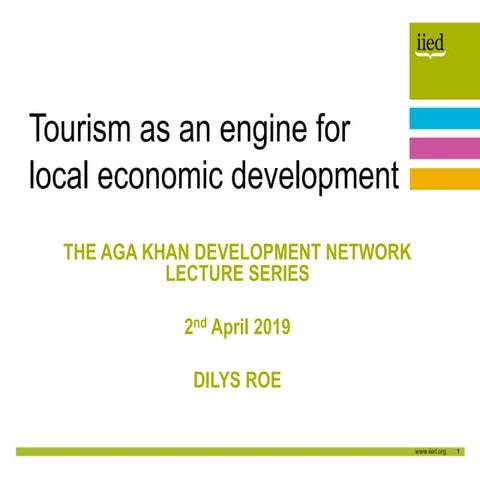 Tourism as an engine for local economic development | PPTX | Africa ...