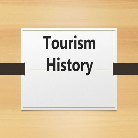 Introduction to tourism for grade 10 learners. | PPTX