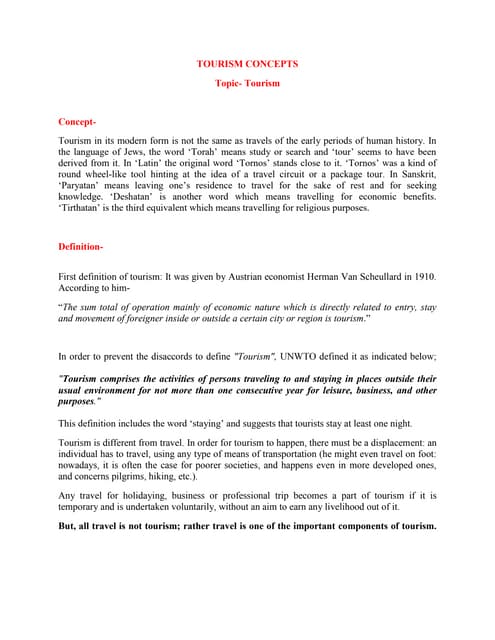 Leipers model of tourism system | PPTX