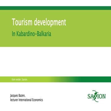 International tourism development in Kabardino-Balkaria | PPTX