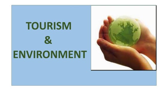Sustainable tourism | PPTX | Economy | Business and Finance