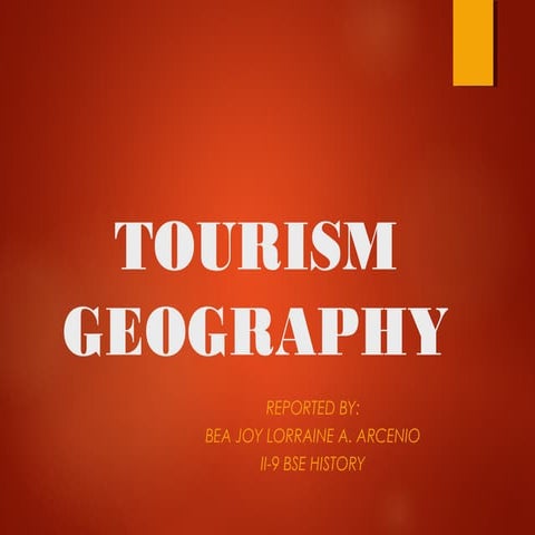 Tourism Geography | PPT