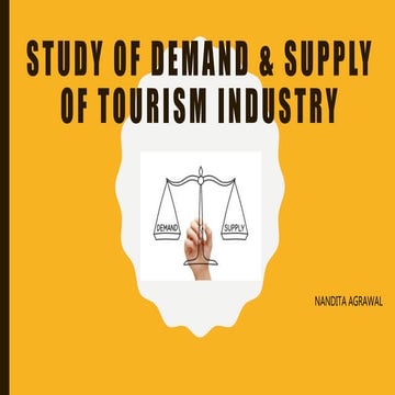 Tourism industry-study of demand and supply factors | PPTX