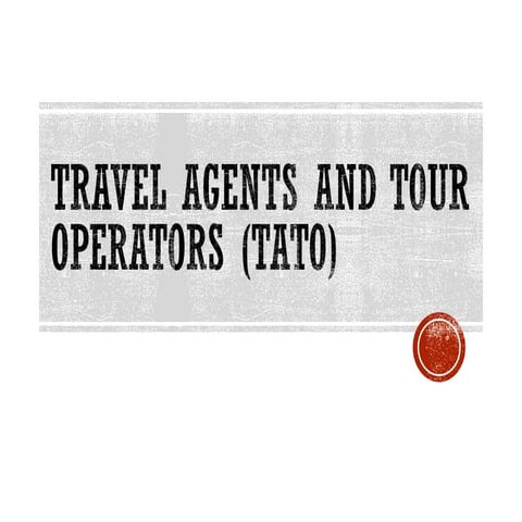 Tourism Laws and tour operator presentation | PDF