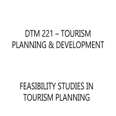Feasibility study presentation | PPTX