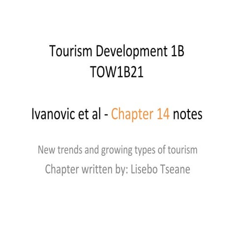 Tourism types | PDF