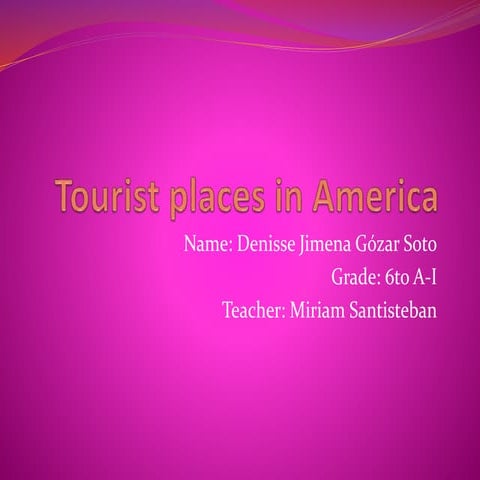 Tourist places in america | PPT