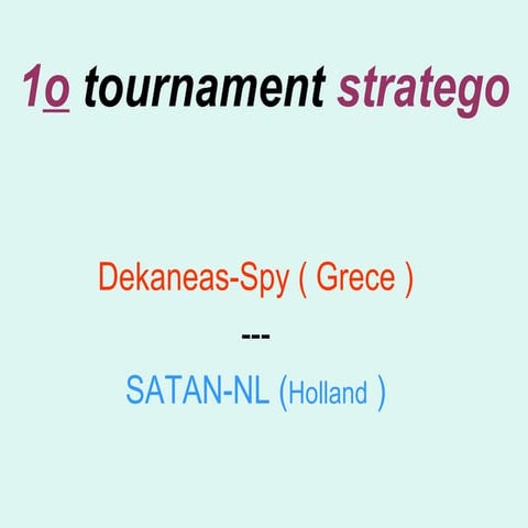 Tournamentgame | PPT