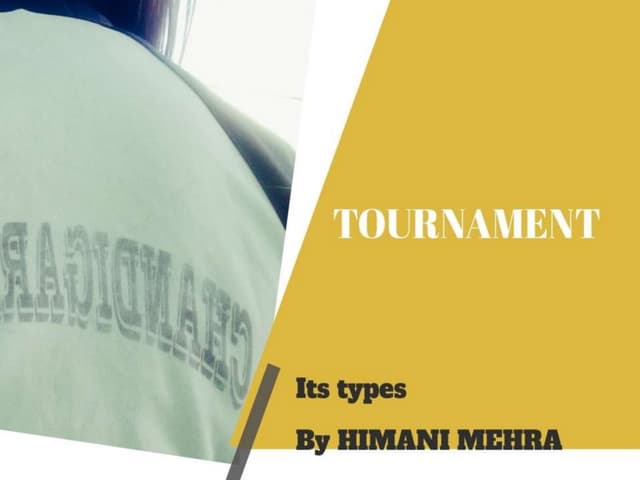 Types of tournament | PPTX