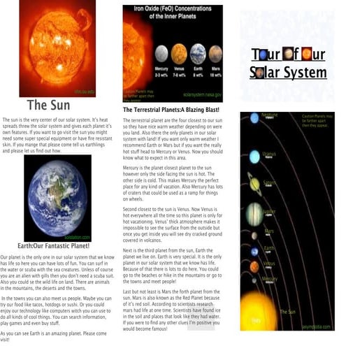Aidan's Tour of Our Solar System | PPT