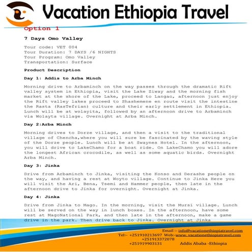 Tour package | PDF